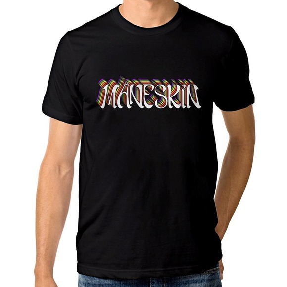 Shirts | Maneskin Logo Tshirt Black Shirt | Poshmark